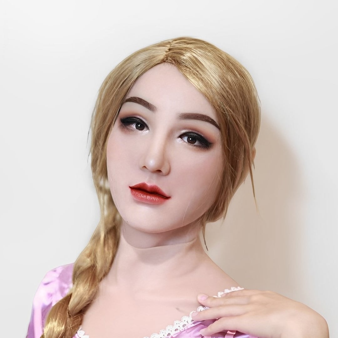 Realistic Silicone Mask, Cute Feminism Face Mask, Super Cute Female ...