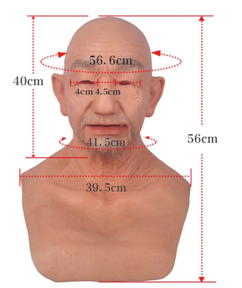Old Man Prune Hyper Realistic Silicone Mask Cosplay Disguise - Etsy