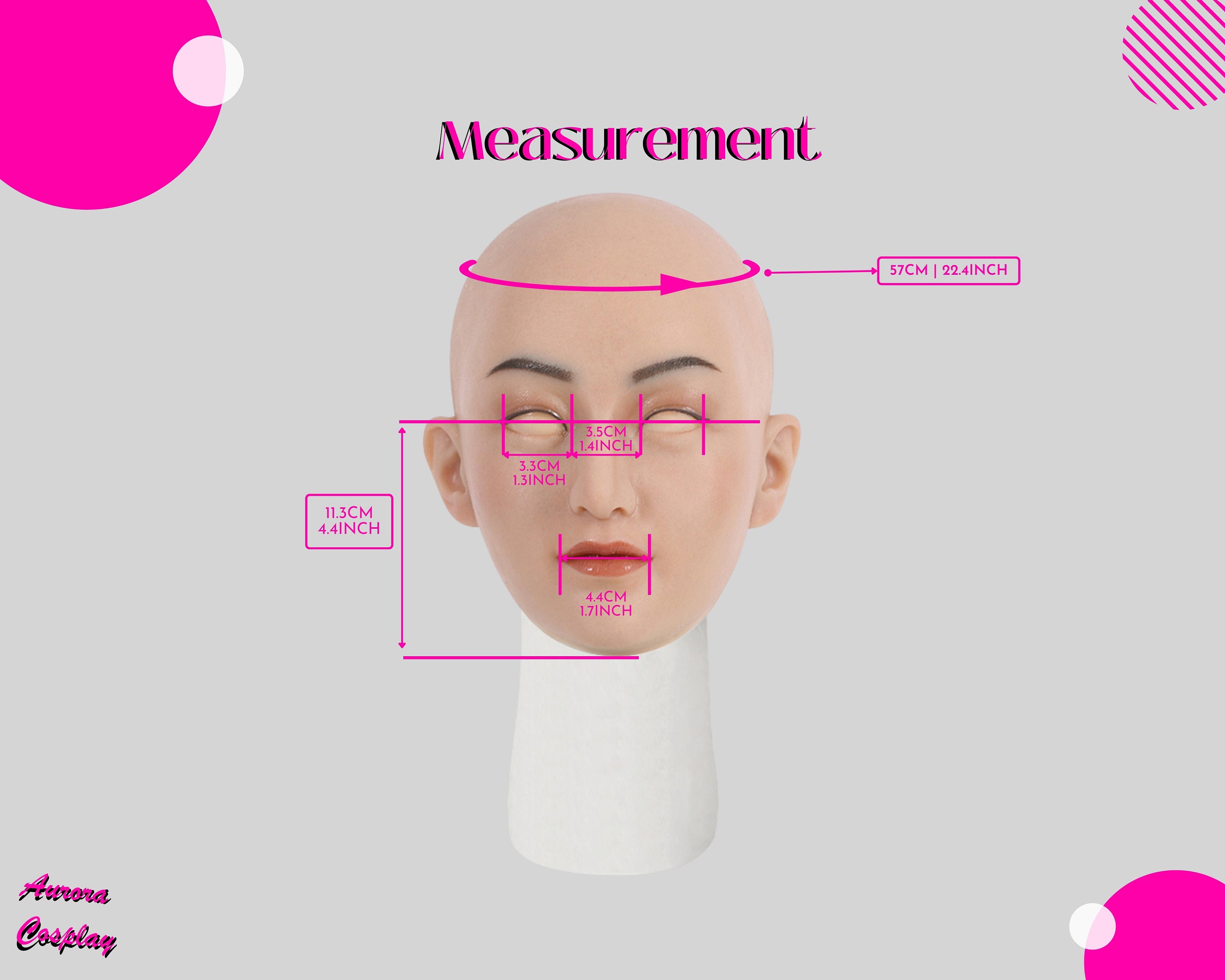 Aurora Cosplay Femine Mask Female, Mask Cosplay, Silicone Mask for ...