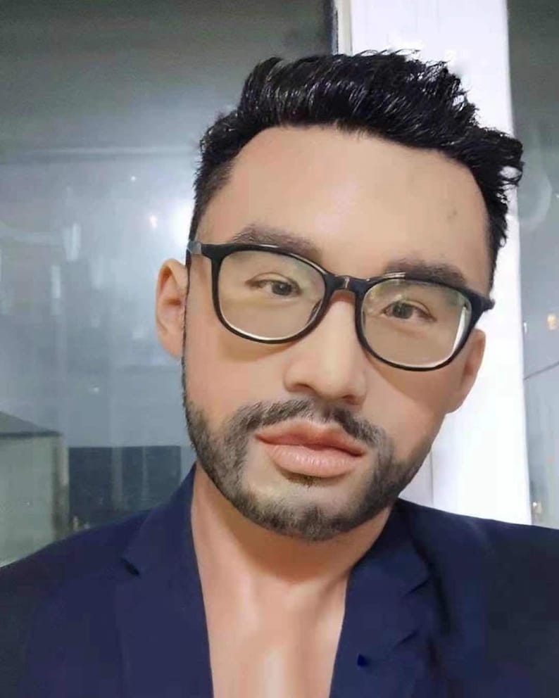 Hand Made, Silicone Mask Man Halloween Masks Realistic High Quality ...