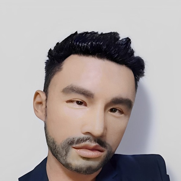 Realistic Human Face Mask - Etsy