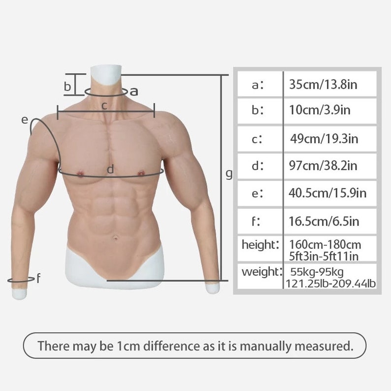 Premium Silicone Prosthetics Muscle Suit With Arms for Cosplay | Etsy