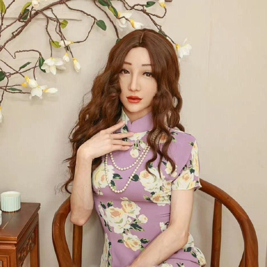 Mask Female With Breast Foam Silicone Mask Cosplay, Handmade and Hand ...