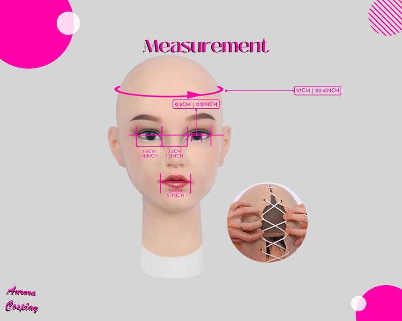 Silicone Mask – Realistic Feminine Female Face for Cosplay and ...
