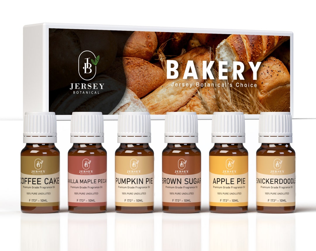 Bakery Set Premium Grade Fragrance Oils - Coffee Cake, Vanilla Maple ...