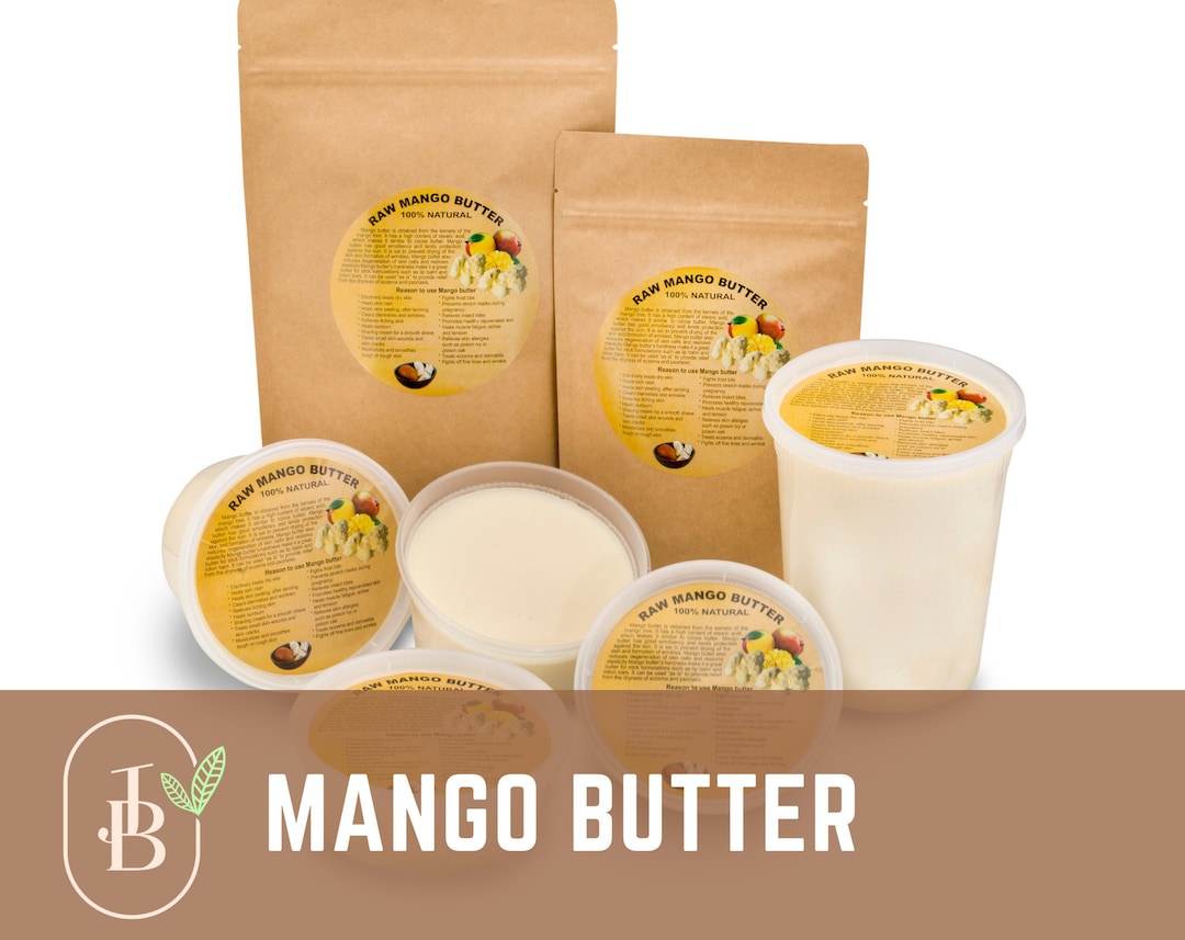 Raw Mango Butter Unrefined Natural Organic 100% Pure Hair Skin Face ...