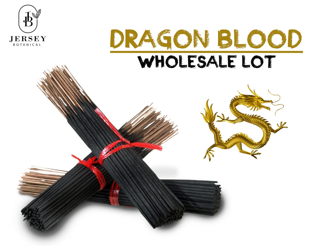DRAGON'S BLOOD Charcoal Incense Sticks 9 Long Lasting Hand Dipped in ...