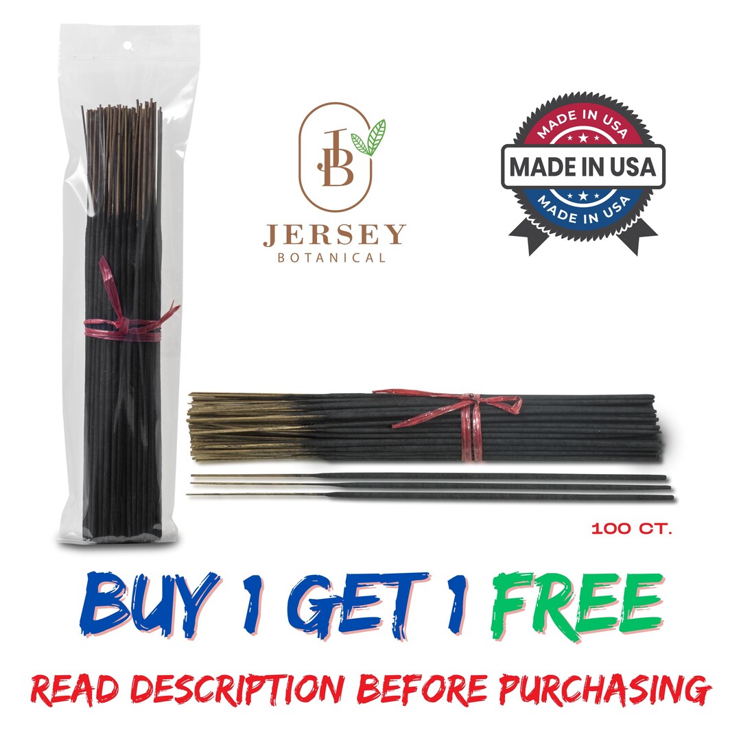 100 Sticks 9 Inch Incense Sticks 9 UNSCENTED Charcoal Bulk Hand Dipped ...