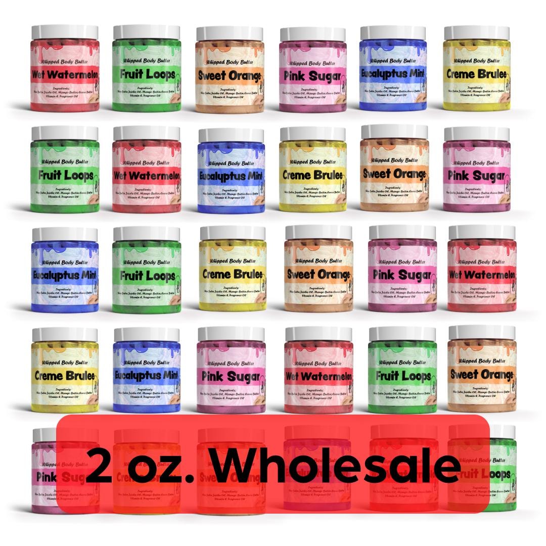 Whipped Body Butters 2oz WHOLESALE Sample Sizes, With Shea Butter Thermal Wrap Included Free) No ...
