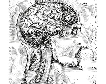 Brain Scan Wall Art - Etsy