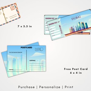 DUBAI Surprise Gift Ticket | Printable Boarding Pass Souvenir ...