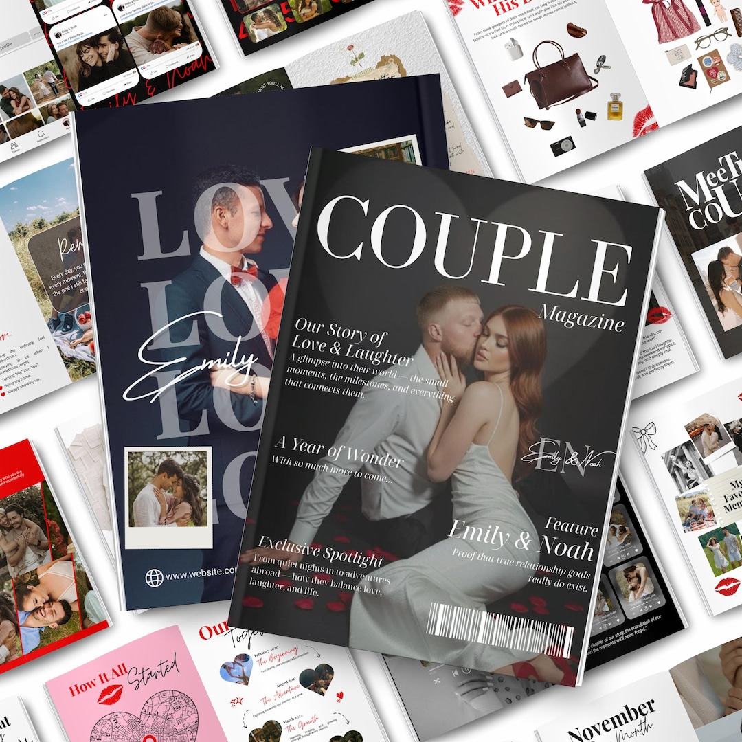 Custom Couple Magazine, Custom Magazine, Personalized Magazine for ...