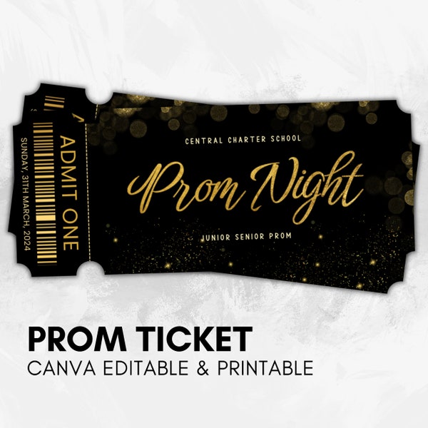 Prom Ticket - Etsy