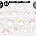 Boho Rainbow Circle Classroom Labels, Printable Classroom Name Labels ...
