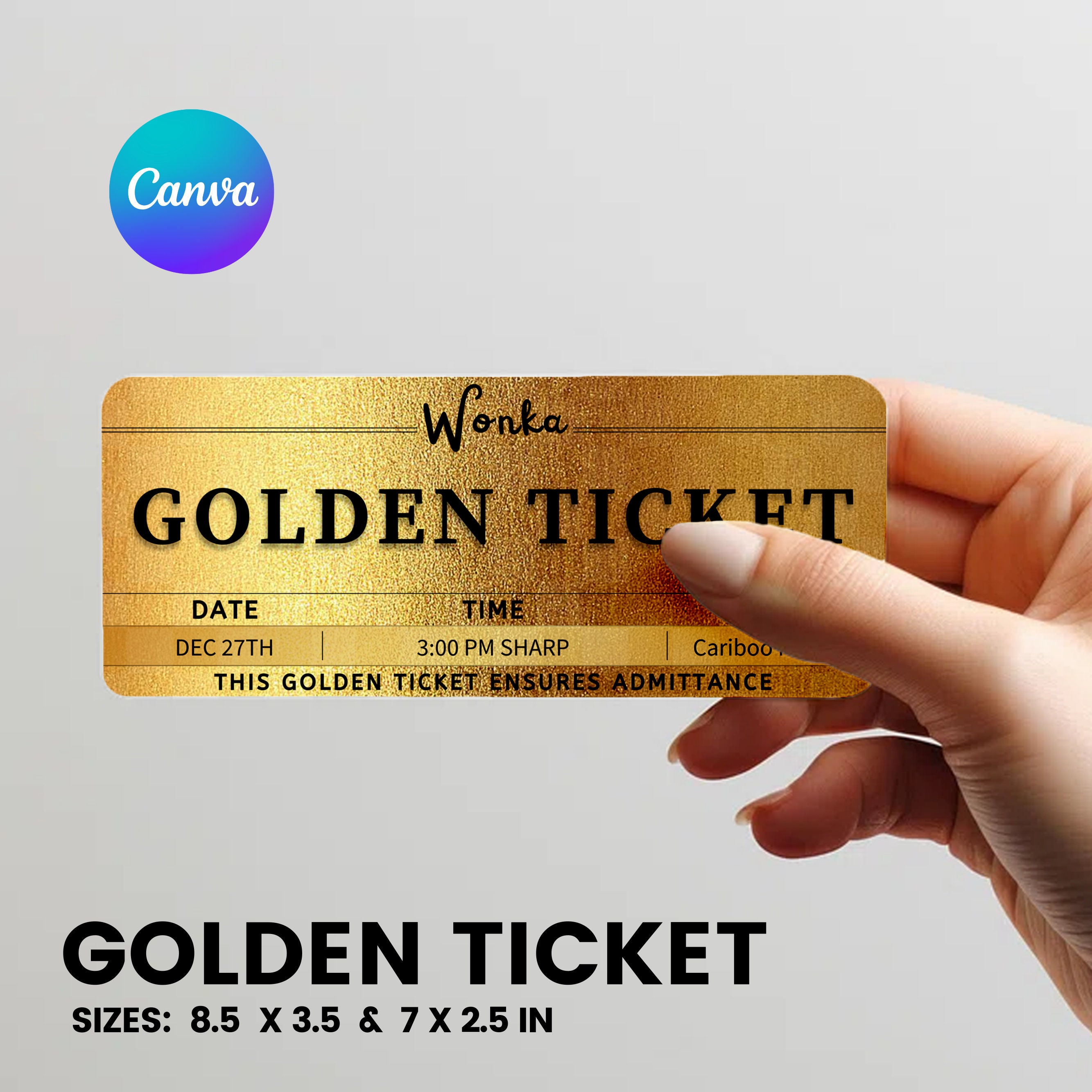 Plantilla De Boleto Dorado Descargable 23.200+ Ticket Dorado