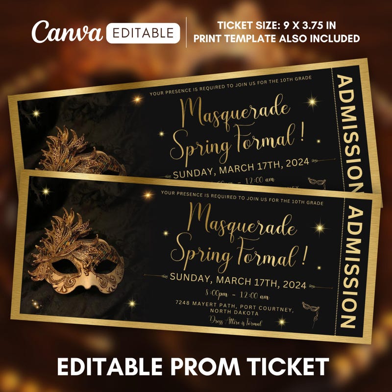 Masquerade Invitation - Etsy