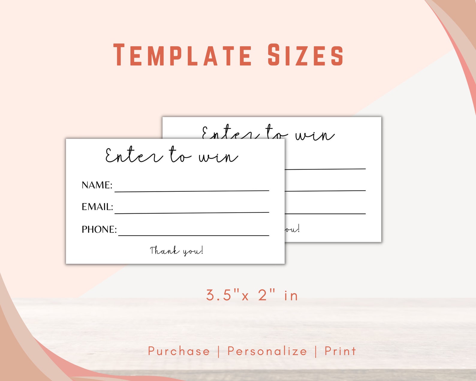 Raffle Ticket Template, Printable Enter to Win, Event Ticket, Printable ...