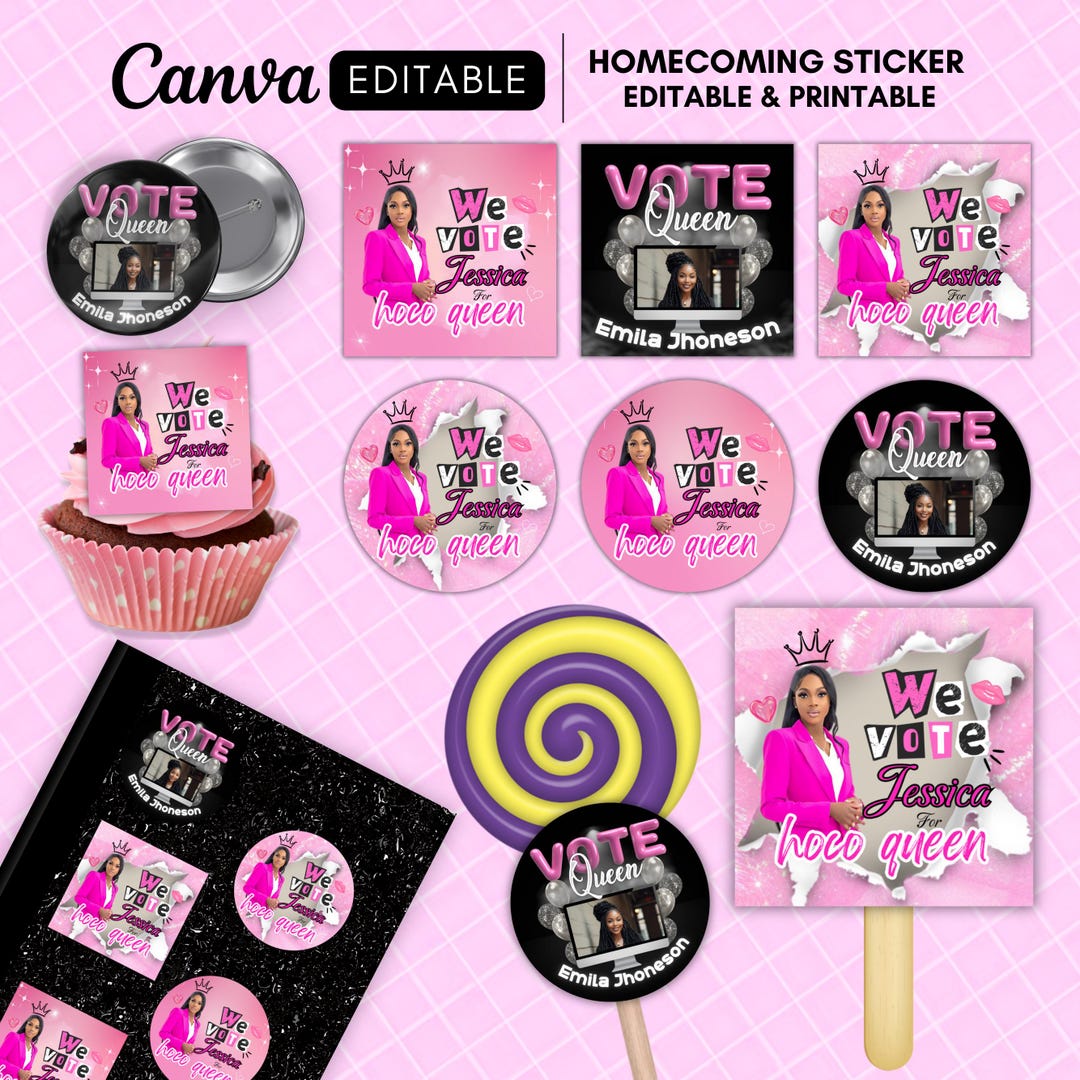 Homecoming Campaign Stickers, Vote Homecoming Queen Stickers ...