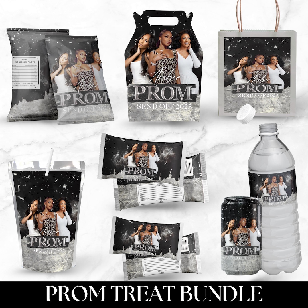 Prom Send off Treat Packaging, Prom Template Bundle, Prom Send off ...