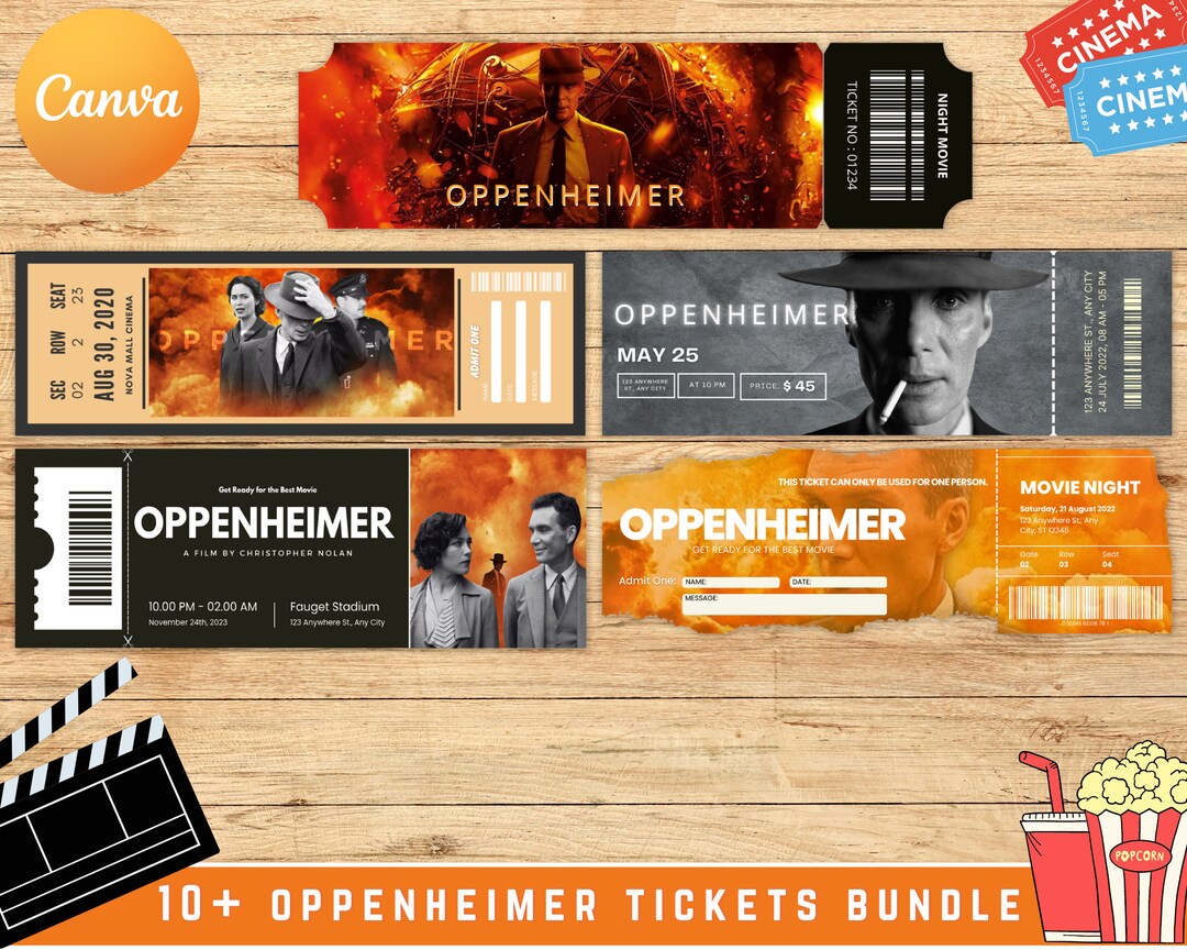 Movie Ticket Template, All in One Movie Ticket, Movie Night Invitation ...