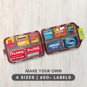 Pocket Pharmacy Labels, Printable Medicine Labels, Pill Labels, Pill ...