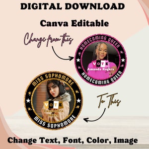 Vote Homecoming Queen, Class Campaign Stickers, Class Campaign ...