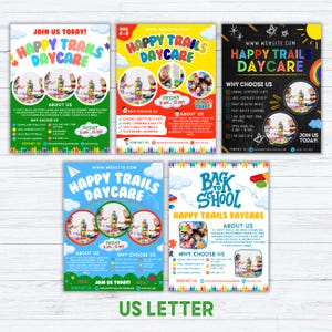 Editable Daycare Flyer Template Bundle, Babysitting Flyer Template ...