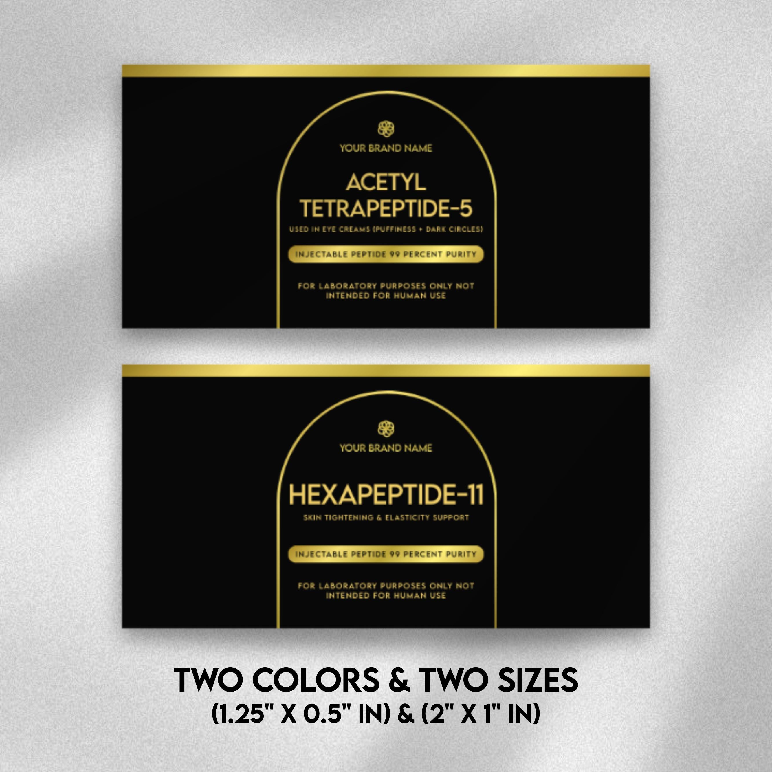 Peptide Label Template, Peptide Printable Label, Peptide Therapy Canva ...