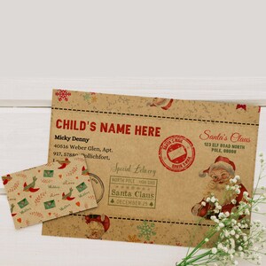 Editable Santa Envelope Template, Letter From Santa Envelope Template ...