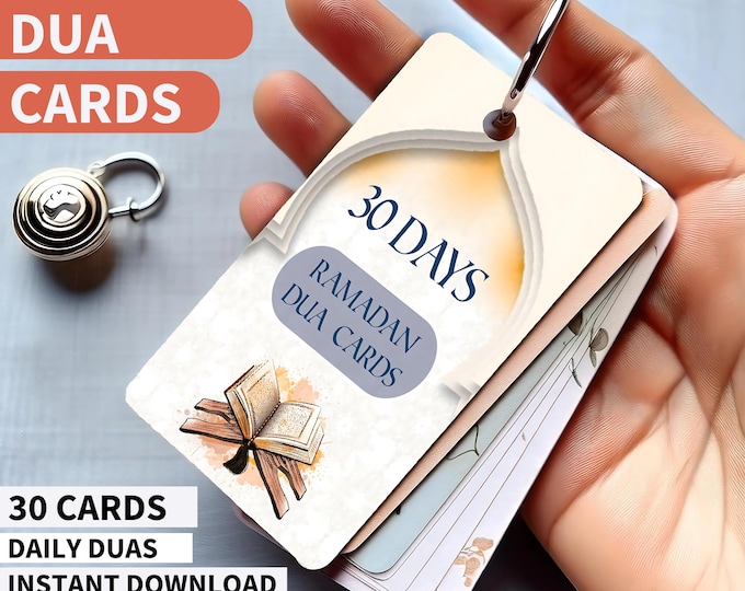30 Ramadan Dua Card 30 Day Dua Ramadan 30 Day Ramadan Decor Dua ...