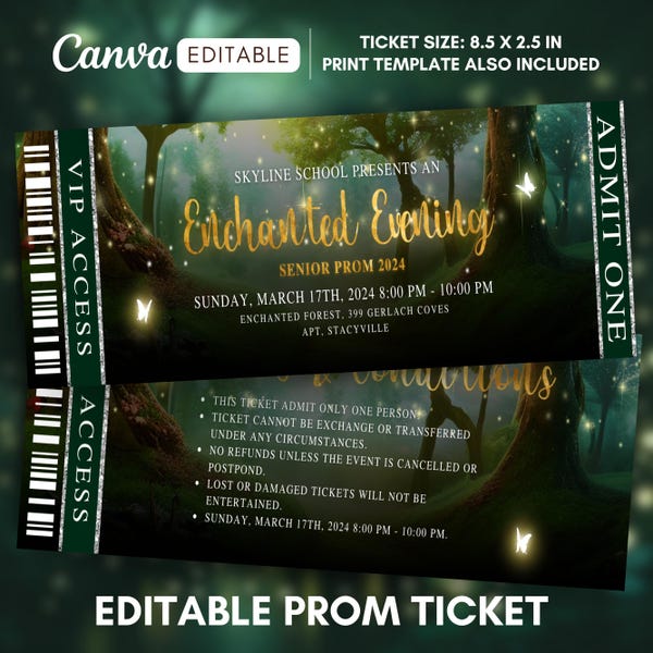 Enchanted Forest Prom Theme - Etsy