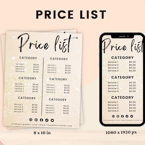 Craft Show Bundle, Small Business Bundle, Price List Template, QR Code ...