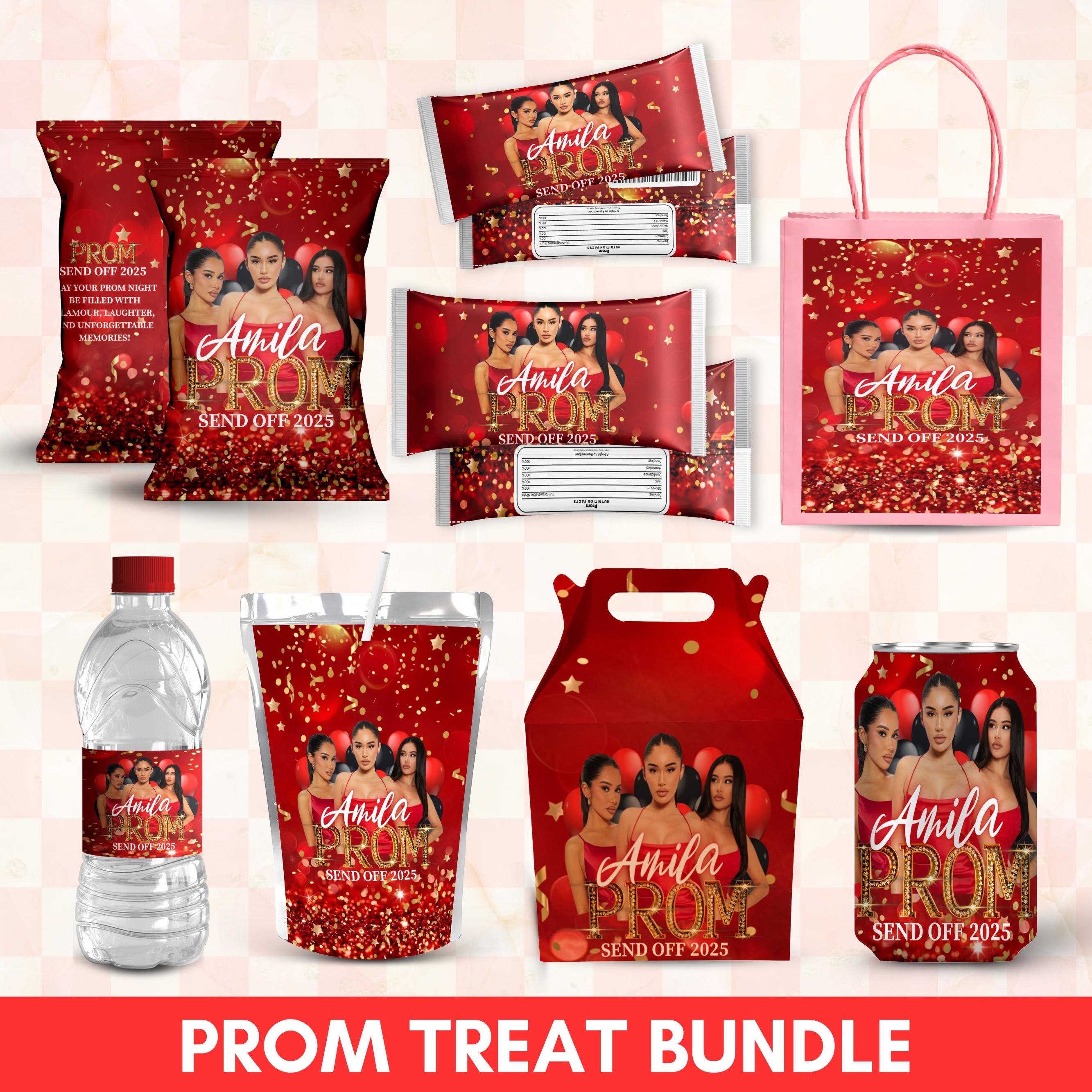 Prom Send off Treat Packaging, Prom Template Bundle, Prom Send off ...