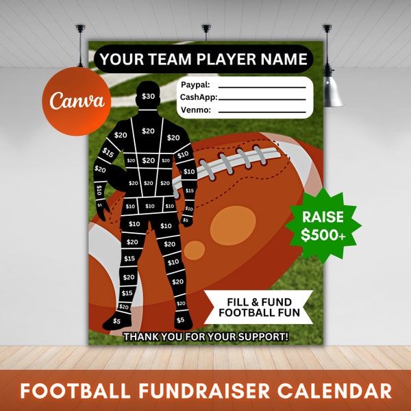 Pay the Date Football Calendar - Etsy