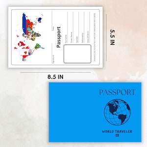 Editable US Passports for Kids, Printable Passport for Kid for Playing ...