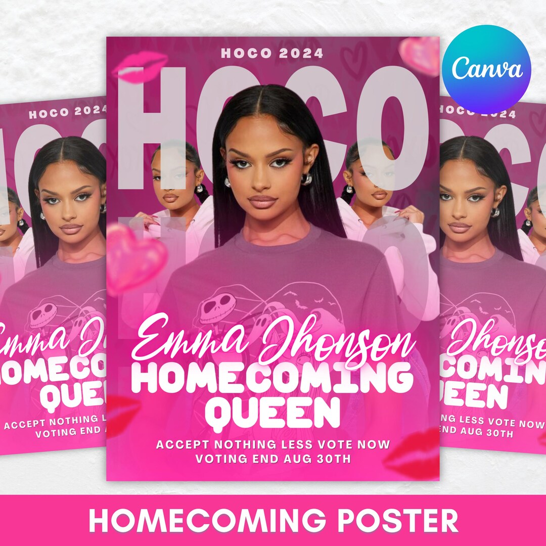 Editable Doll Homecoming Queen, Homecoming Poster, Class Treasurer ...