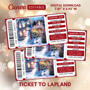 Lapland Christmas Ticket, Santa Tickets, Holiday Tickets, Airline ...
