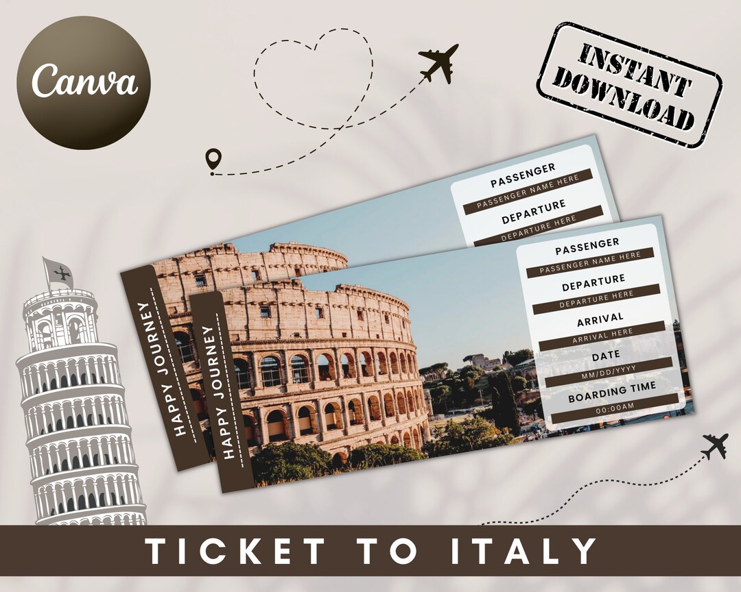 Trip to Rome, Rome, Boarding Pass Rome, Going to Rome, Viaje Roma ...