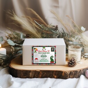 Elf Address Labels North Pole Mail Stickers Gift Tag Template, First ...