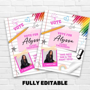 3 Campaign Homecoming Posters, Vote for Me, College Homecoming, Class ...