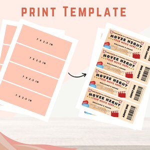 Editable Ticket Template,movie Ticket,movie Invitation,surprise Movie ...
