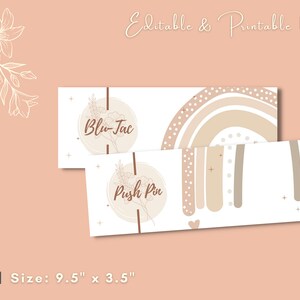 Boho Rainbow Teacher Toolbox Labels, Teacher Drawer Labels, Rolling ...