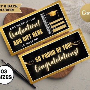 Graduation Gift Certificate, Surprise Gift for Grads, DIY Senior 2023 ...