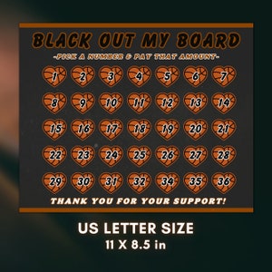 Editable Basketball Calendar Fundraiser, Pick a Date to Donate ...