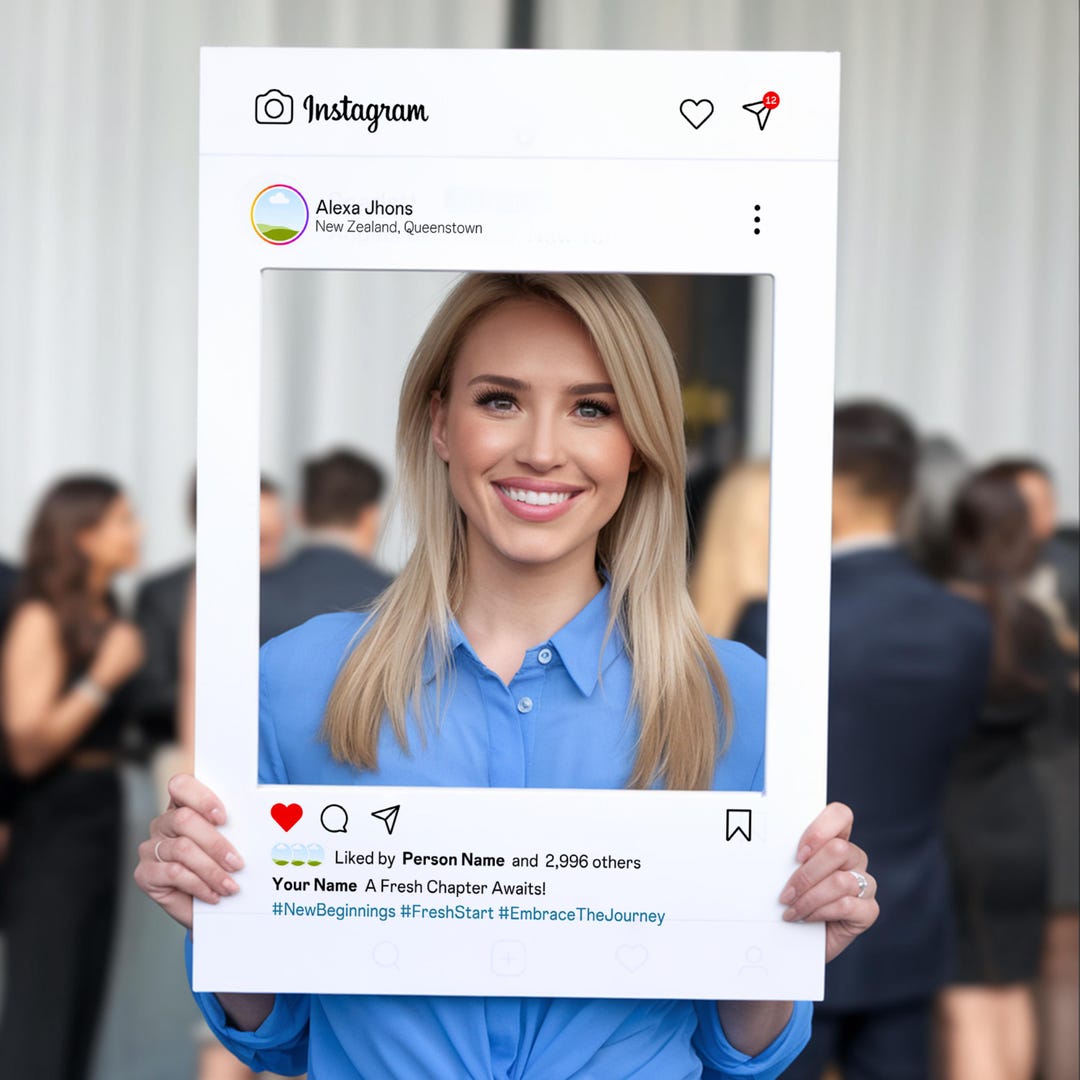 Instagram Frame Canva Template, Instagram Frame for Photo Booth ...