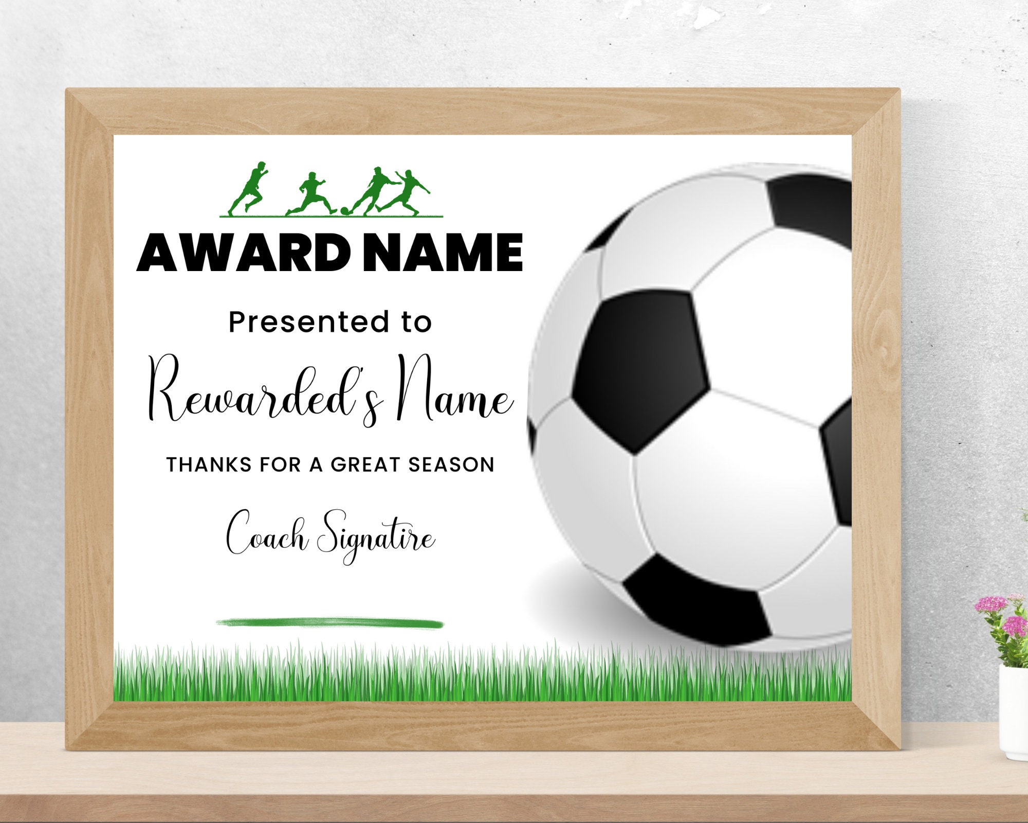 Soccer Award Certificates, Award Ceremony Certificates, Printable Award ...