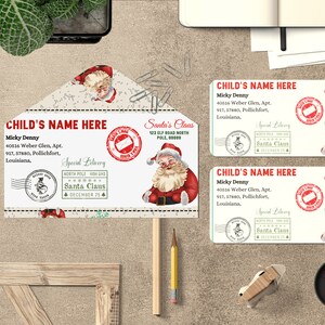 Editable Santa Envelope Template, Letter From Santa Envelope Template ...