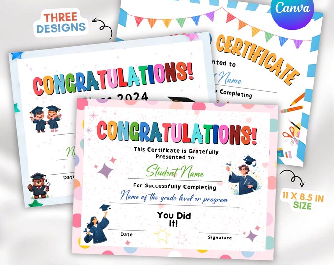 Editable Preschool Moving up Certificates - Etsy Canada