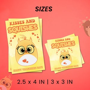 15 Squishmallow Valentine Day Cards, Valentine Squishmallow Stickers ...