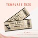 Editable Ticket Template,movie Ticket,movie Invitation,surprise Movie ...